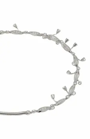 LANVIN Aede Crystal Choker Necklace - Silverrystal