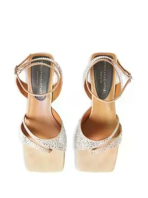 Stella McCartney Rhinestone-embellished Sandals - Neutrals