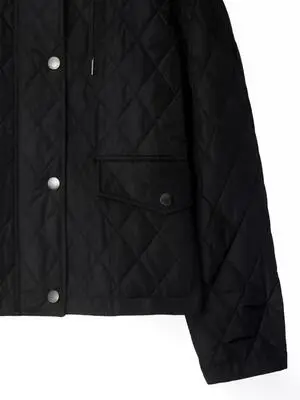 Burberry Quilted Hooded Jacket - Black