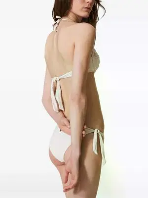 TWINSET Embroidered Bikini Top