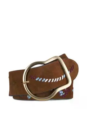 Dorothee Schumacher Floral Embroidered Belt - Brown