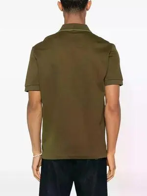 BOSS Textured Polo Shirt - Green