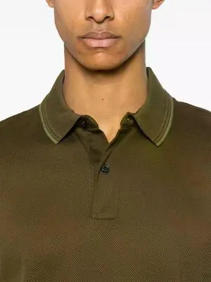 BOSS Textured Polo Shirt - Green