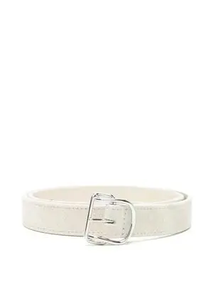 TOTEME Suede Belt - White