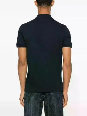 BOSS Stretch-cotton Slim-fit Polo Shirt With Logo Patch - Blue