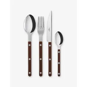 SABRE Bistrot 24-pieces Stainless-steel Set - Chocolat