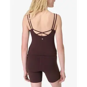 Sweaty Betty Ultimate Studio Strappy Vest Top - Sable Brown