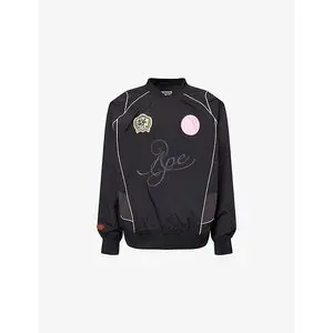 A BATHING APE Multi Logo Relaxed-fit Woven Sweatshirt