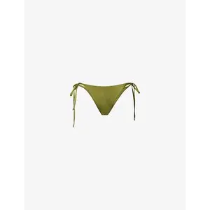 Monday Swimwear Palma Tie-side Bikini Bottom - Olive