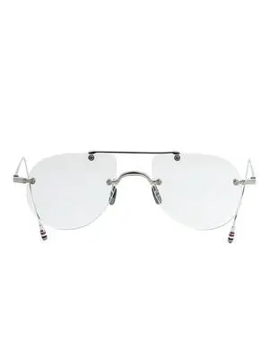 Thom Browne Round-frame Glasses - Silver