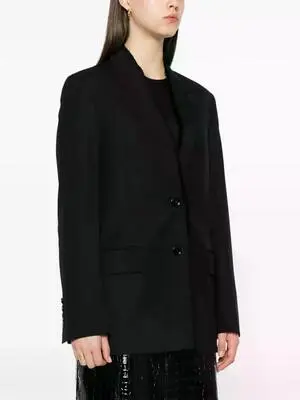 TOTEME Raw-lapel Blazer - Black