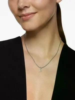 David Yurman Micro Pavé Open Heart Diamond Necklace