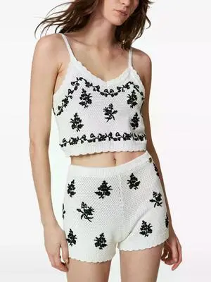 TWINSET Embroidered Crop Top