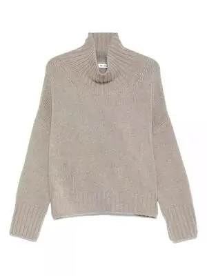 Soft Goat Cashmere Jumper - Grey
