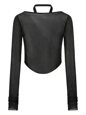 OUDE WAAG Cropped Silk Top