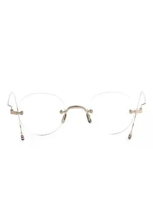 Thom Browne Round-frame Eyeglasses - Gold