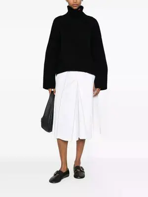 Soft Goat Cashmere Jumper - Black