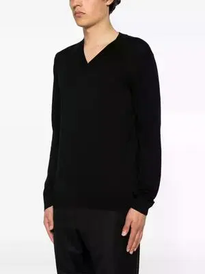 PAOLO PECORA Silk-blend Jumper - Black