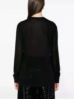 TOTEME Long-sleeved T-shirt - Black