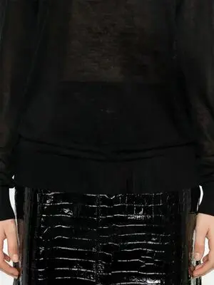 TOTEME Long-sleeved T-shirt - Black