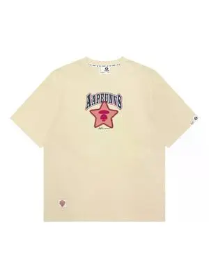 A BATHING APE Logo-print T-shirt - Neutrals