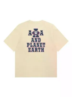 A BATHING APE Logo-print T-shirt - Neutrals
