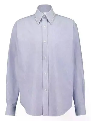 Alexander McQueen Stud-embellished Shirt - Blue