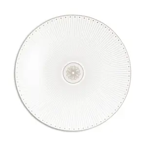 Christofle Malmaison Imperiale Dessert/salad Plate - White And Platinum