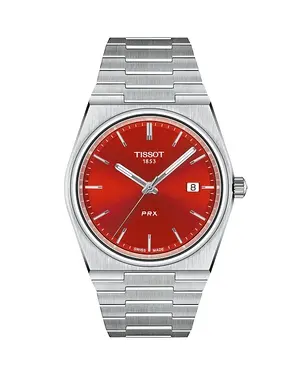 TISSOT Prx Watch 40mm - Red/silver