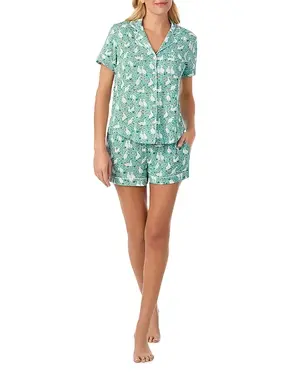 Kate Spade New York Short Sleeve Boxer Pajama Set - Duck