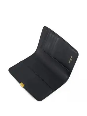 Saint Laurent Voltaire Leather Passport Holder
