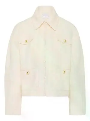 Rebecca Vallance Bouclé Button-up Jacket - White