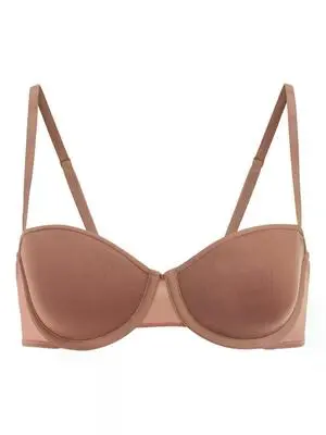 Wolford Sheer Opaque Bandeau Bra - Neutrals