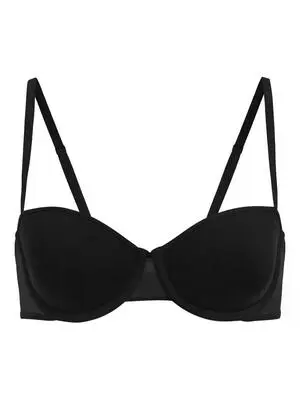 Wolford Sheer Opaque Underwire Bra - Black