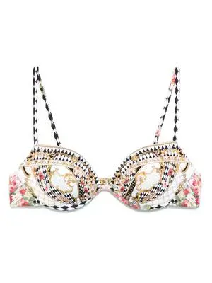 Camilla Rococo Glow Continuous Bikini Top - White