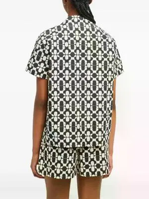 Moncler Geometric-print Cotton Shirt