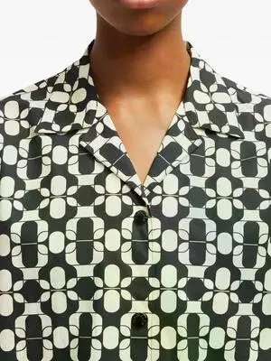 Moncler Geometric-print Cotton Shirt