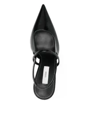 TOTEME 90mm Naplack Pumps - Black