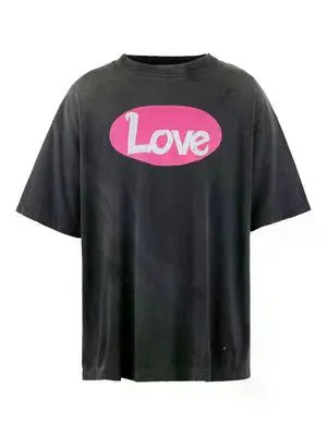 SAINT MXXXXXX Graphic-print T-shirt - Black