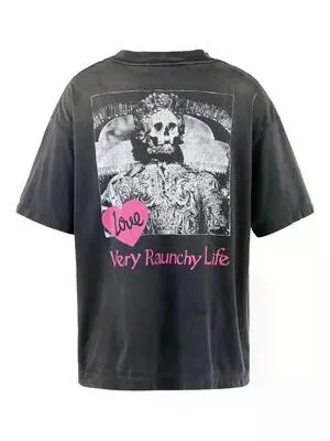 SAINT MXXXXXX Graphic-print T-shirt - Black