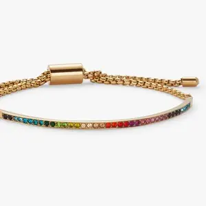 ALEX AND ANI Pave Bolo Bracelet - Rainbow Ombre