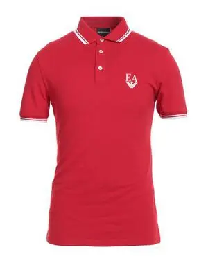 Emporio Armani Polo Shirt Size Cotton, Elastane - Red