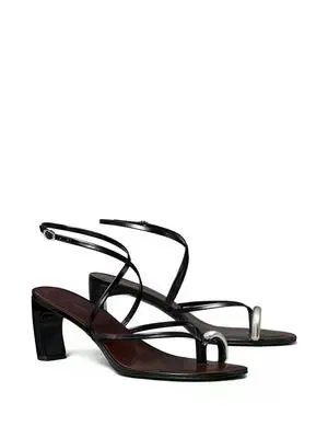 Tory Burch Pierced Strappy Open-toe Heels