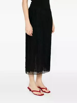 TOTEME Floral-embroidered Tulle Skirt