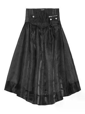 GANNI Organza Midi Skirt With Pocket