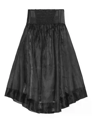 GANNI Organza Midi Skirt With Pocket