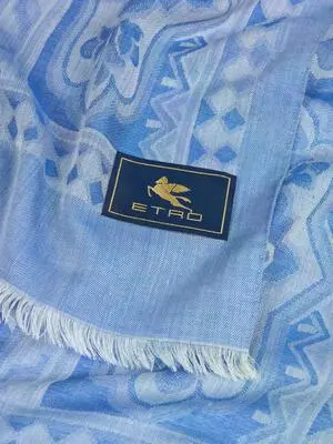 Etro Geometric-print Scarf - Blue