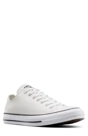 CONVERSE Chuck Taylor All Star Leather Low Top Sneaker - Vintage White/ White/ Black