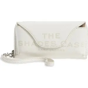 Marc Jacobs The Shades Leather Sunglasses Wristlet - Cotton White