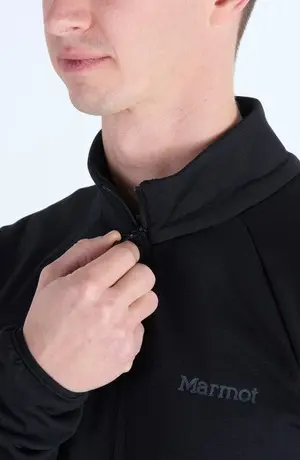 MARMOT Leconte Half Zip Fleece Pullover - Black